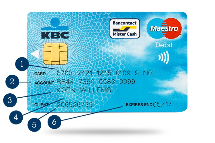 What Is My Card Number Or Account Number KBC Brussels Bank Insurance