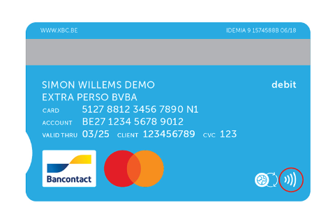 Paying by contactless card - KBC Brussels Bank & Insurance