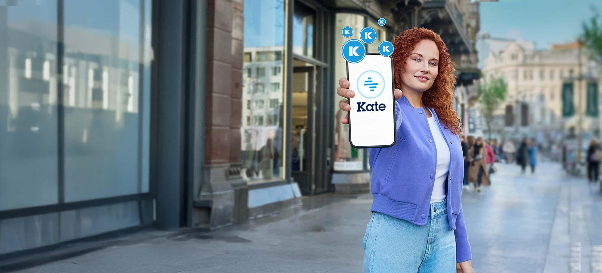 Save time and earn money with Kate and Kate Coin - KBC Brussels Bank ...