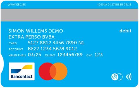 Debit card with maximum payment convenience - KBC Brussels Bank & Insurance