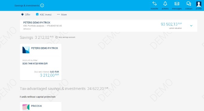 KBC Brussels Touch: online banking for PCs and tablets - KBC Brussels ...